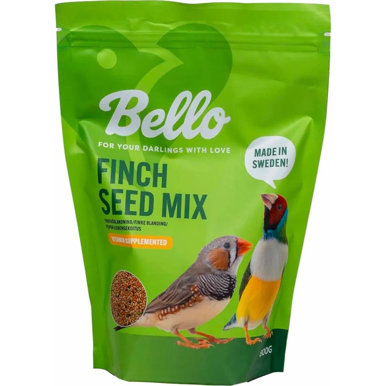 Bello Finch Seed Mix 800 g – frøblanding til finker – Petpower