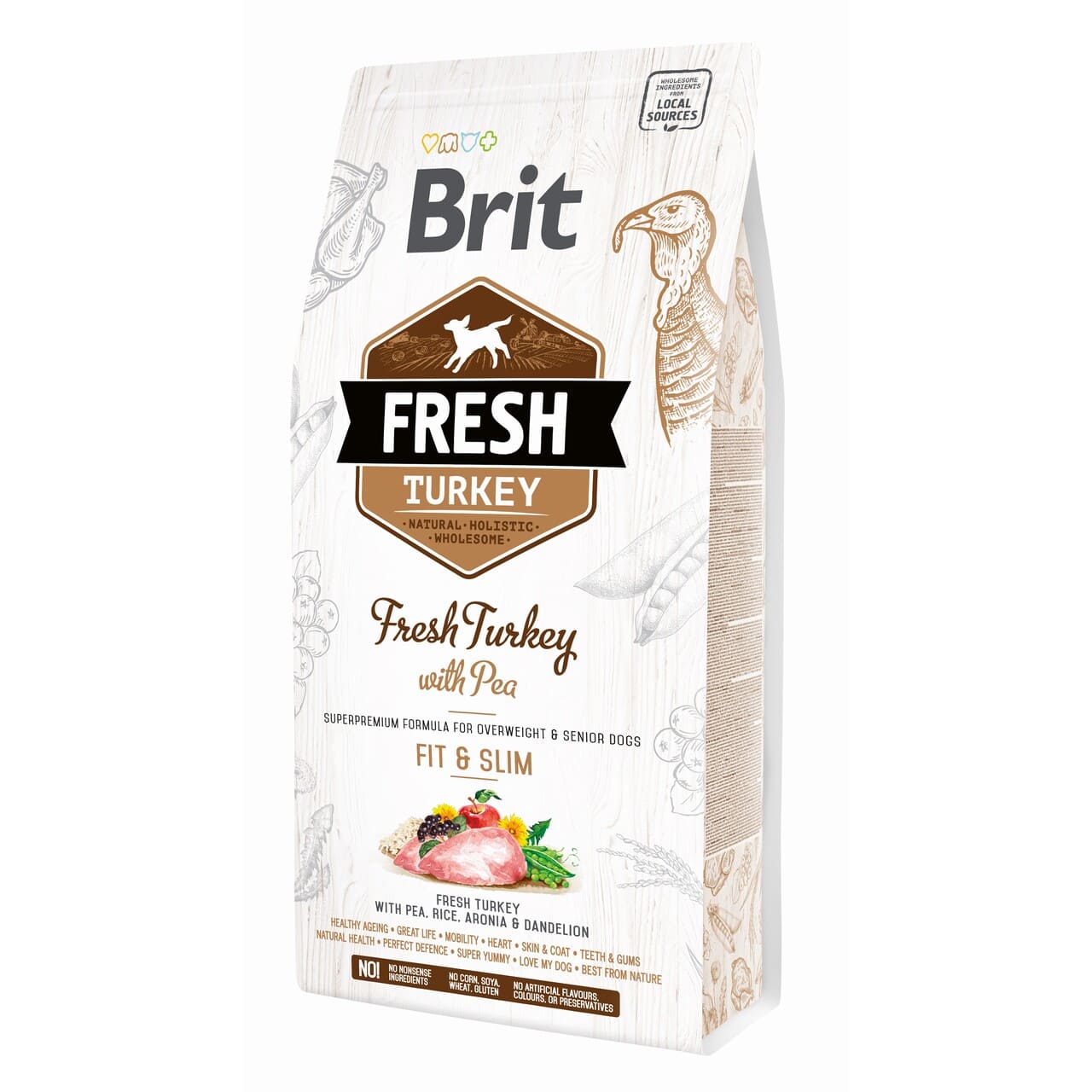 Brit Fresh Turkey with Pea Adult Fit & Slim 12kg – Petpower