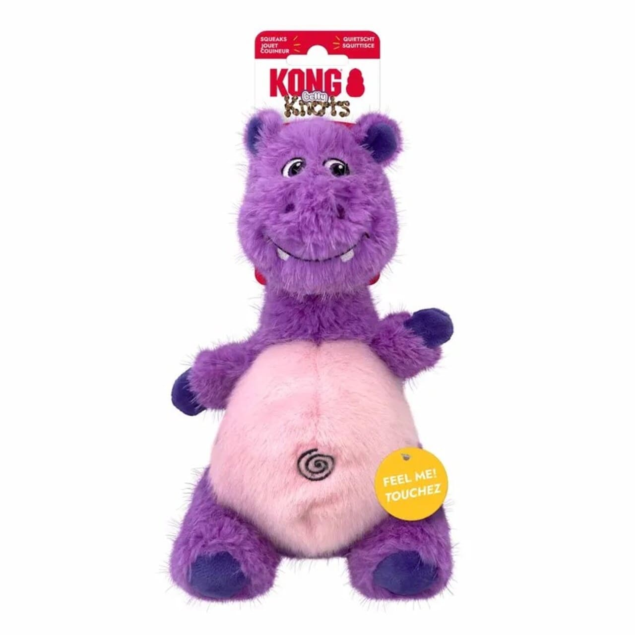 KONG Knots Belly Hippo M/L – robust og sjov flodhest til hunde – Petpower
